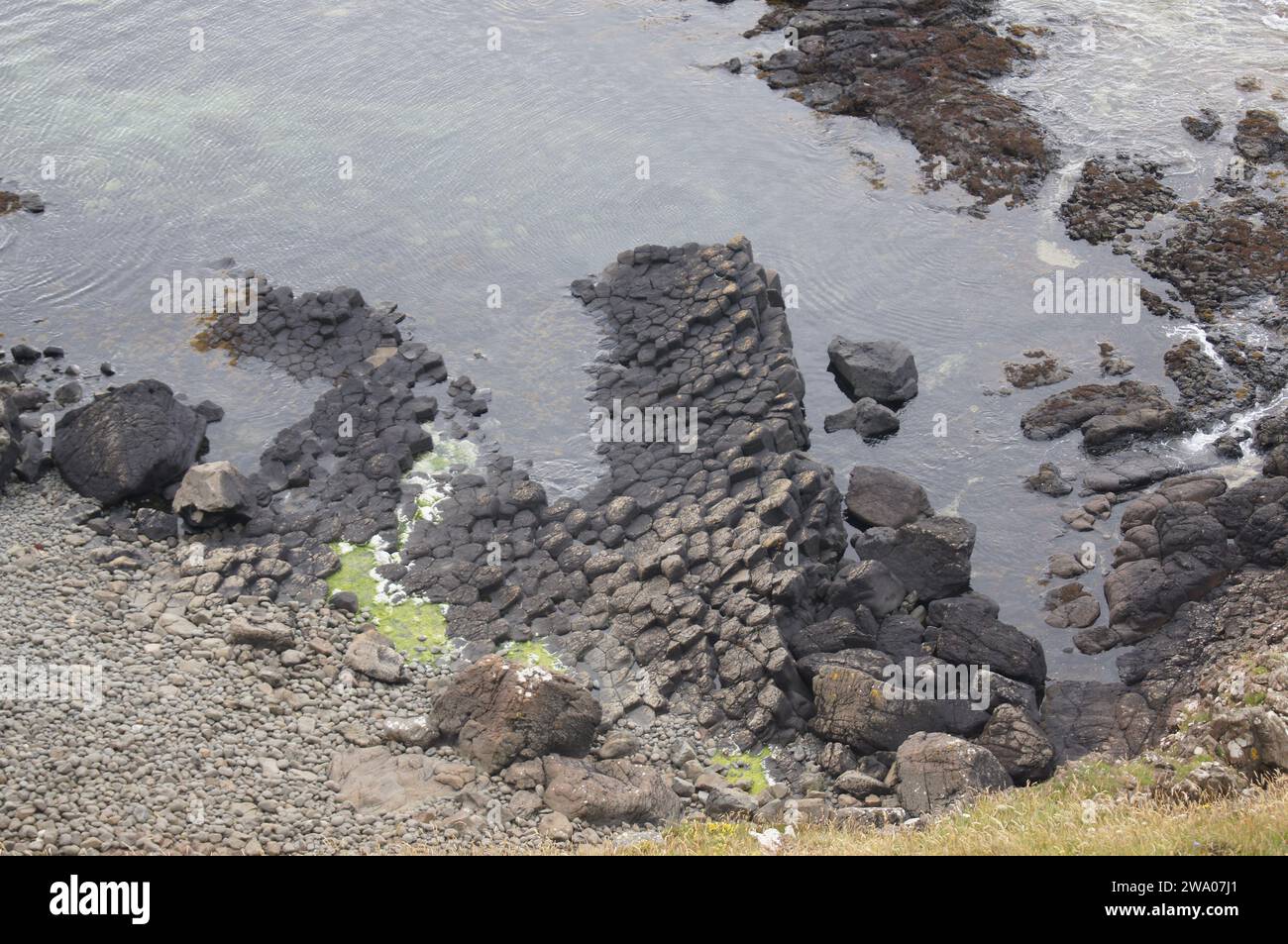 Hexagonal Basalt Columns located at Ardmeanach Peninsula on the Inner ...