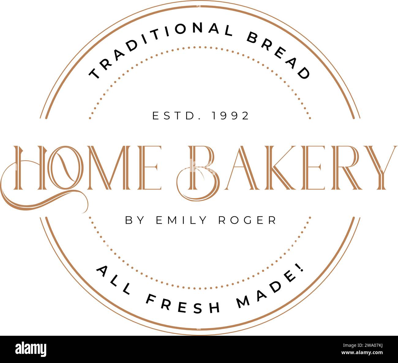Free Vector | Bakery logo template editable file Stock Vector Image ...