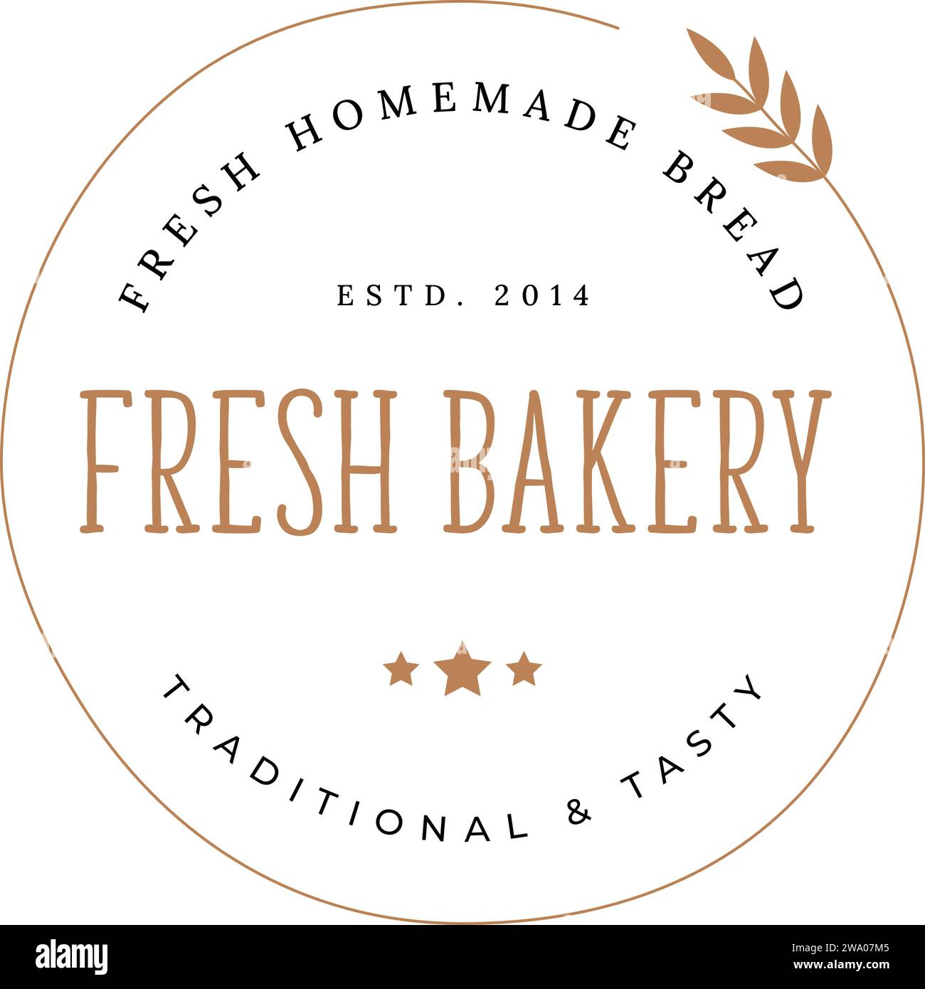 Free Vector | Bakery logo template editable file Stock Vector Image ...