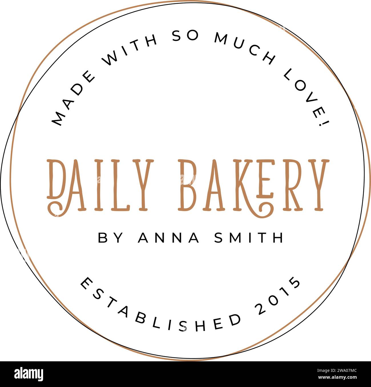 Free Vector | Bakery logo template editable file Stock Vector Image ...