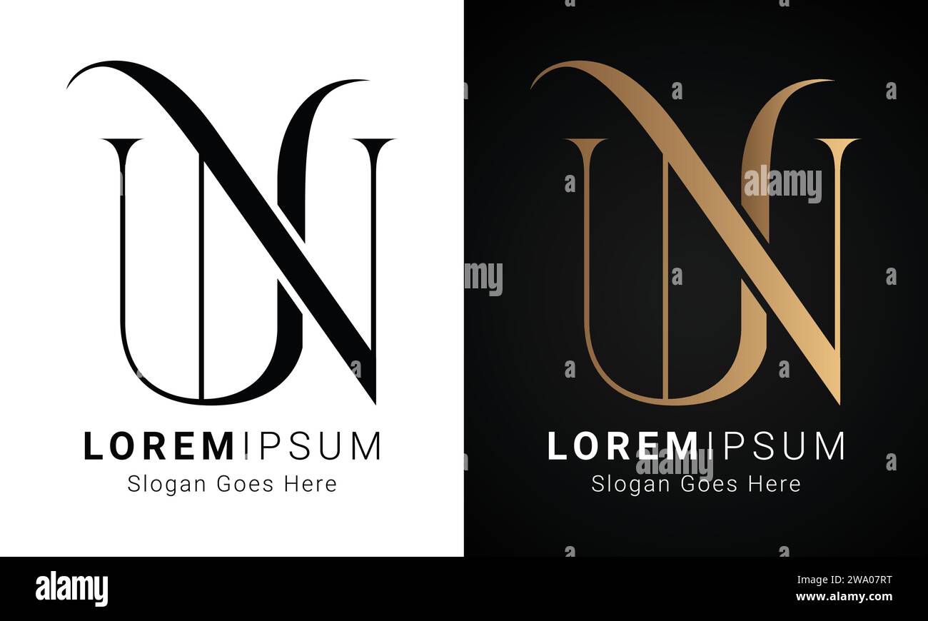 Un monogram Stock Vector Images - Alamy