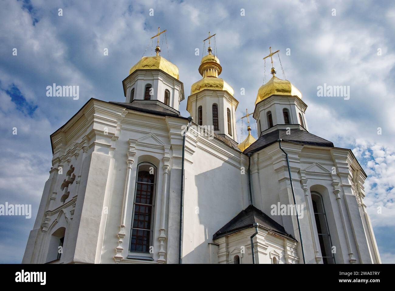 The architectural beauty of Catherine's Church is elegantly displayed ...