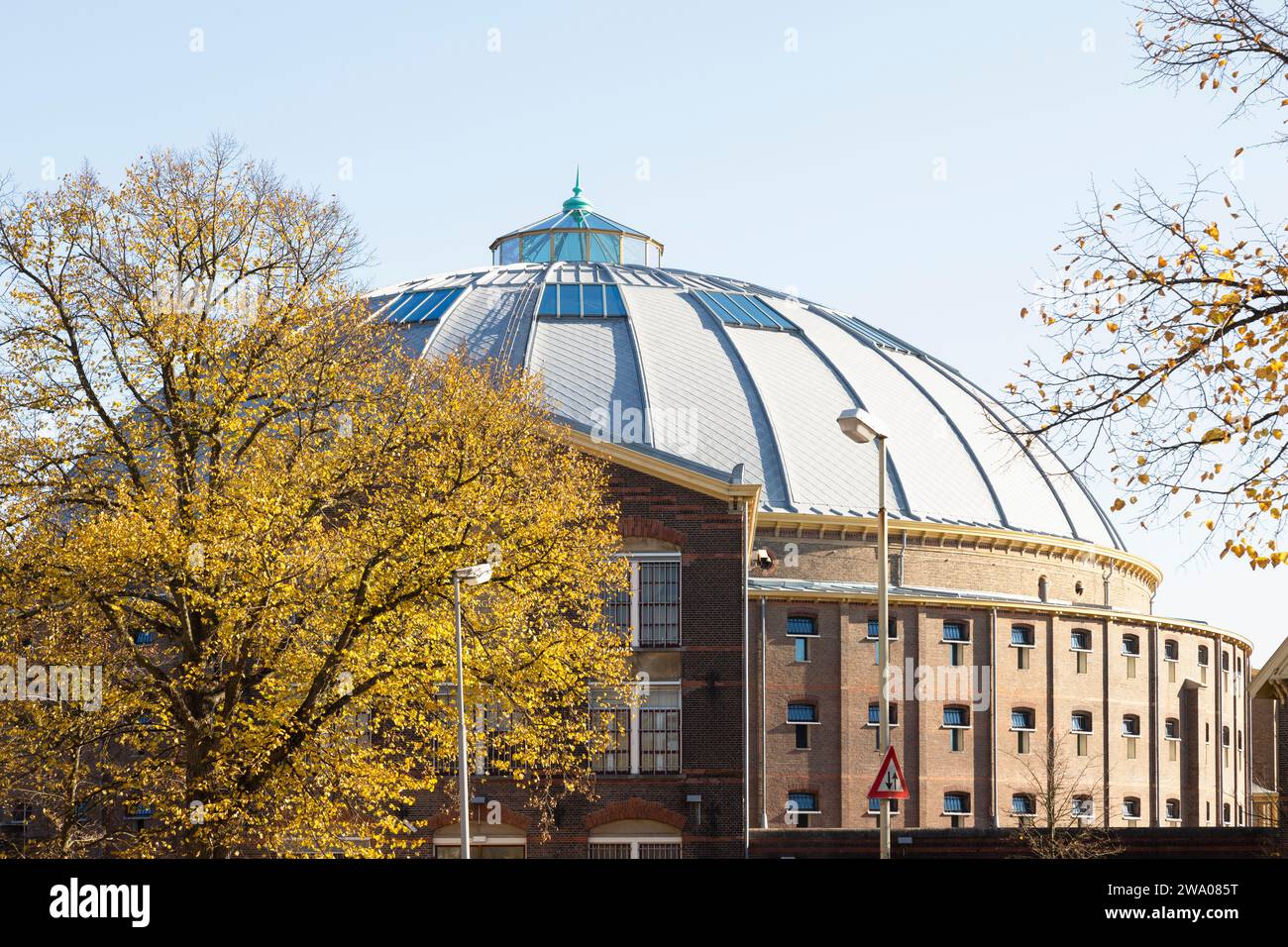 The dome of the former penal prison in the city of Haarlem in the ...