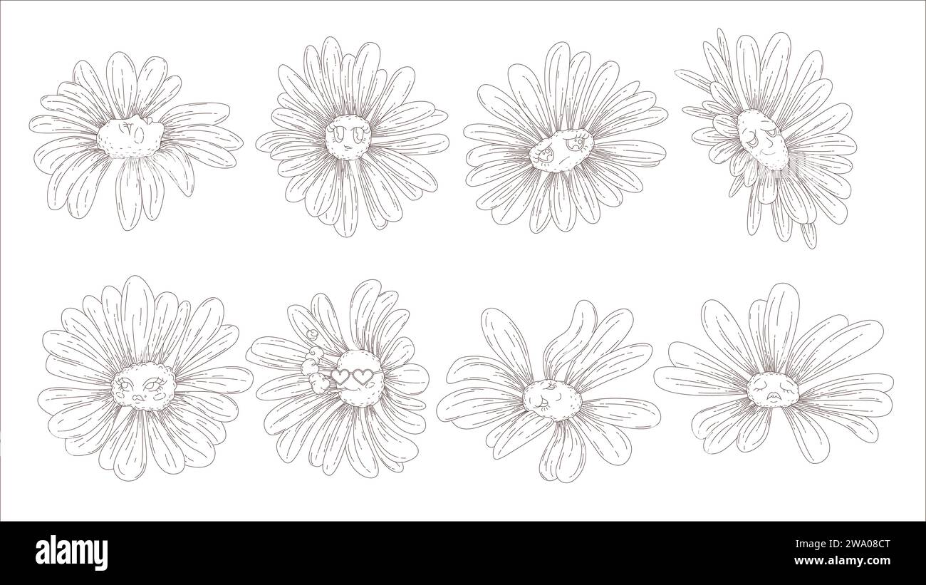 Trippy flower Stock Vector Images - Alamy