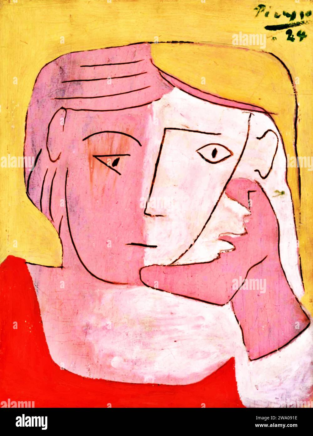 Head of a Woman, 1905 (Painting) by Artist Picasso, Pablo (1881-1973 ...