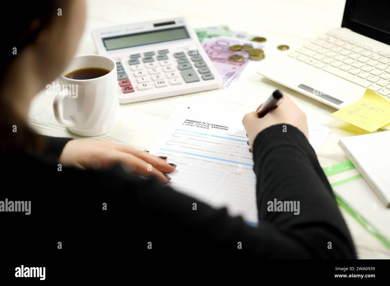 Accountant fill italian tax form F23 Payment model taxes duties ...