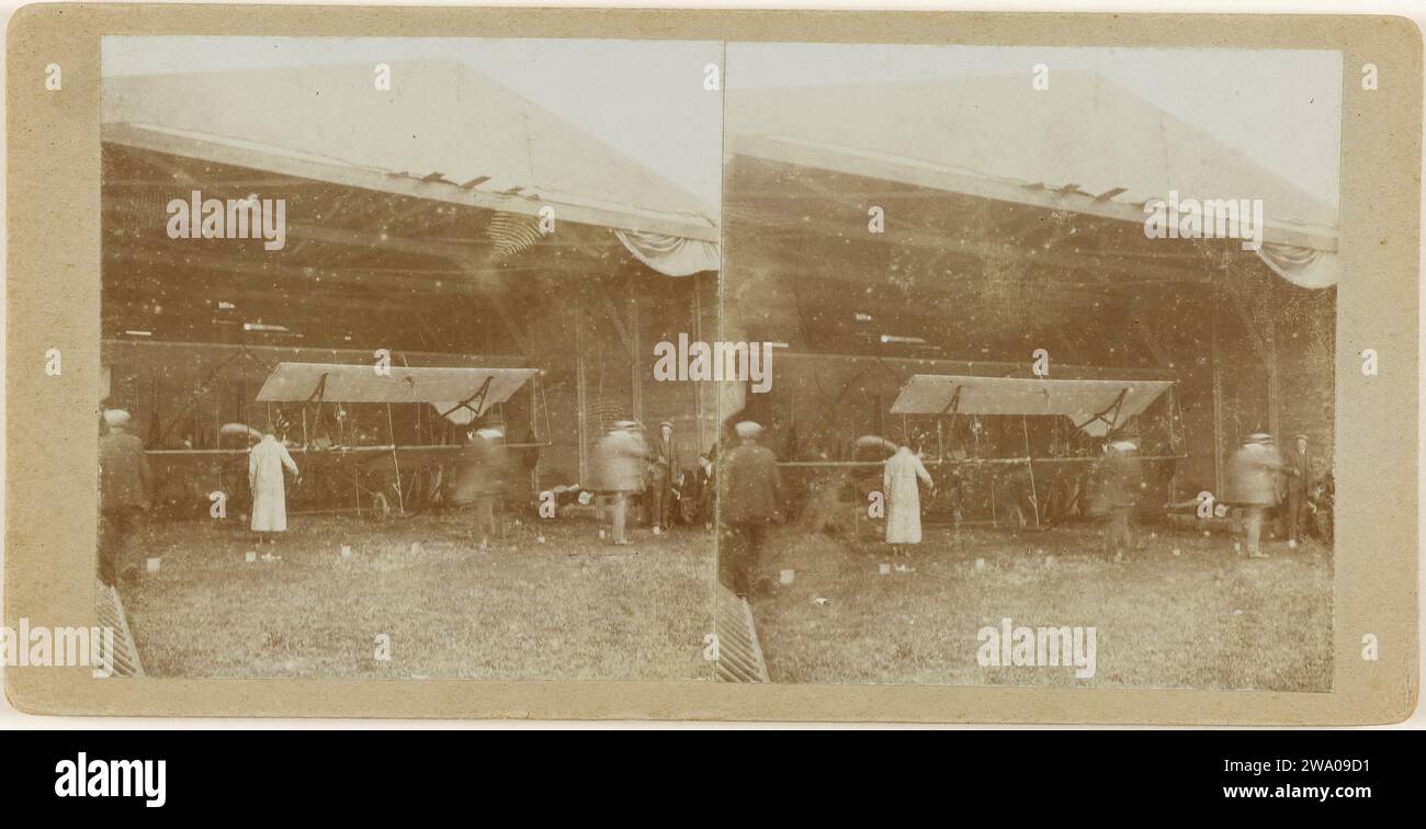 The first flight of Clément van Maasdijk near Heerenveen, 1910 ...