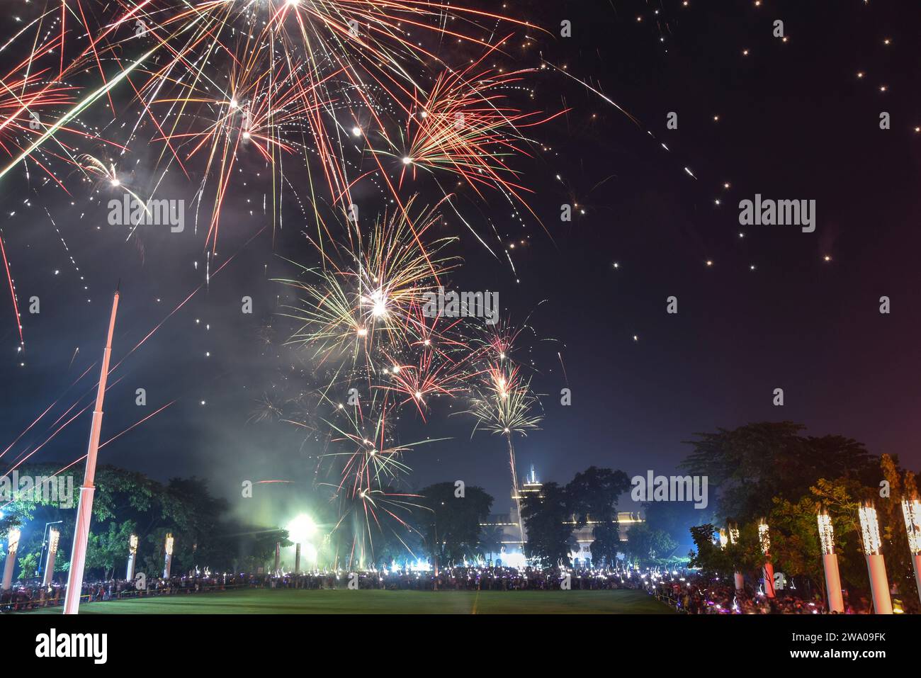 Bandung, West Java, Indonesia. 31st Dec, 2023. Visitors watched the ...