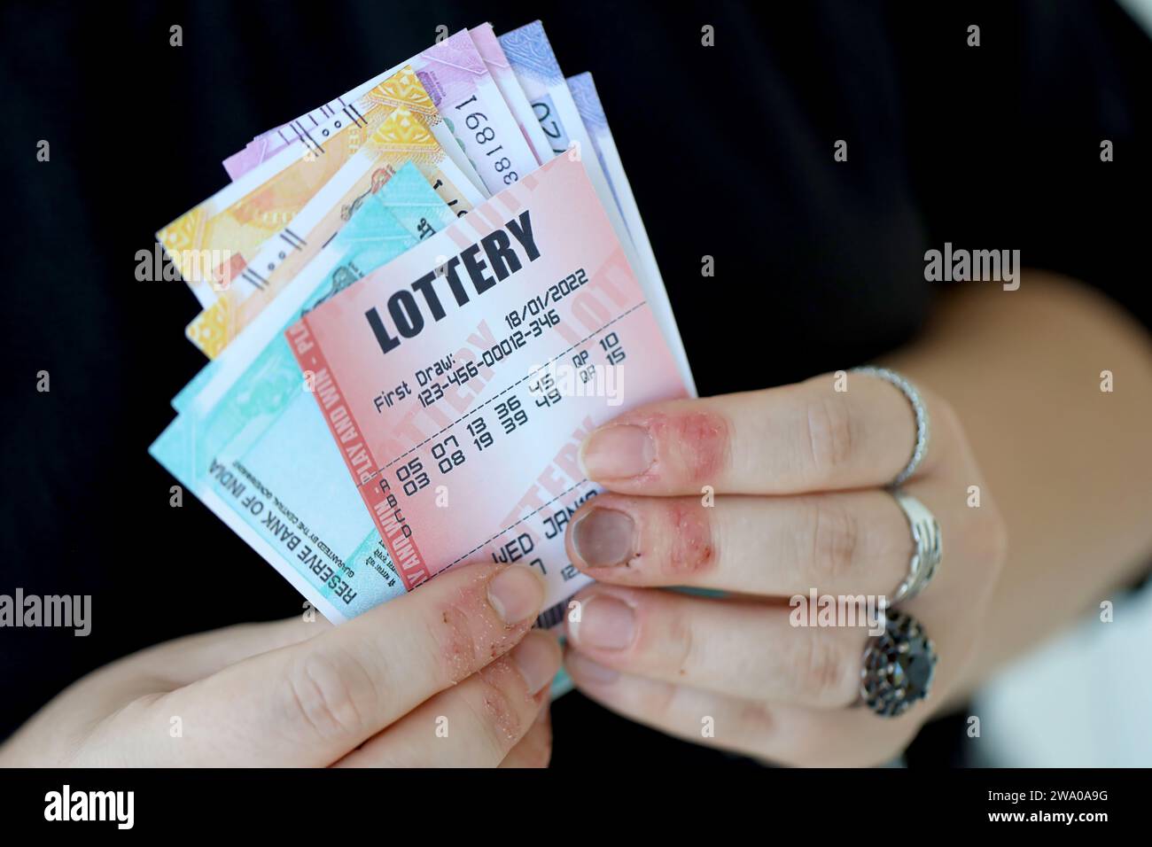 India lottery ticket hi-res stock photography and images - Alamy