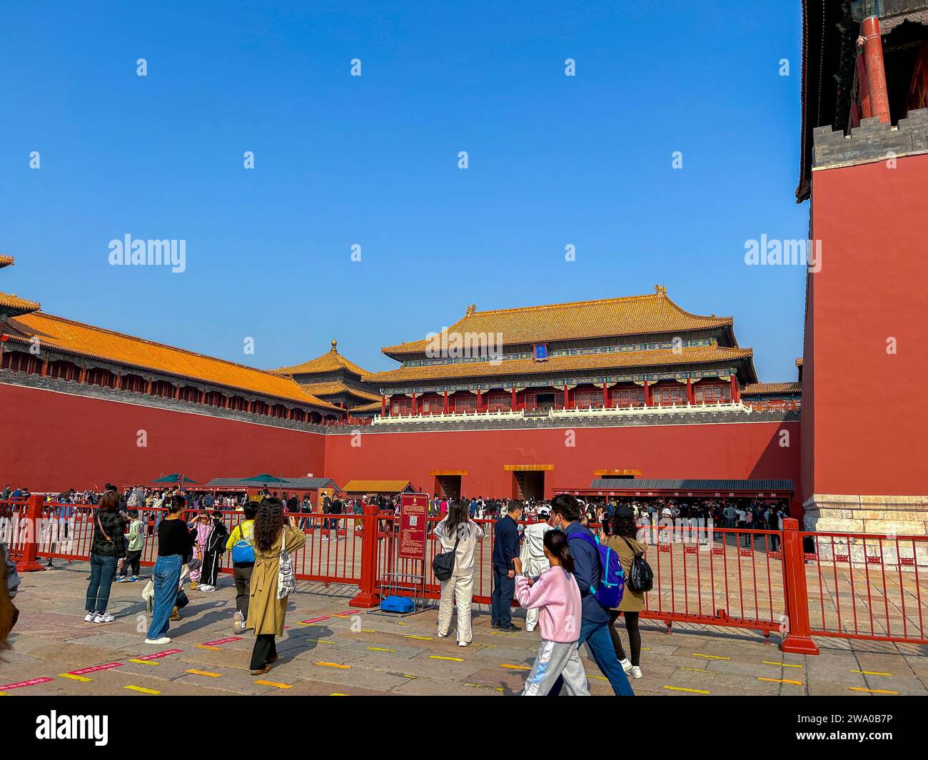 Beijing, China, Large Crowd , Chinese People, Tourists, Visiting in ...