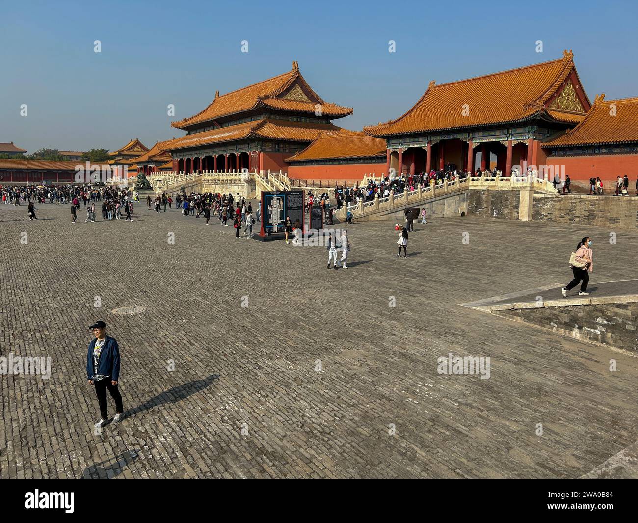 Beijing, China, Large Crowd , Chinese People, Tourists, Visiting in ...