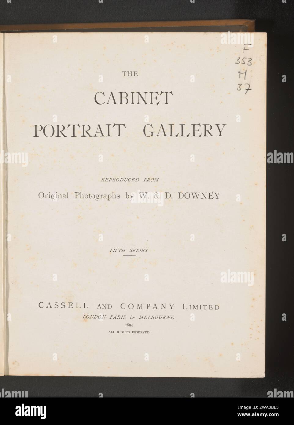 The cabinet portrait gallery : reproduced from original photographs by ...