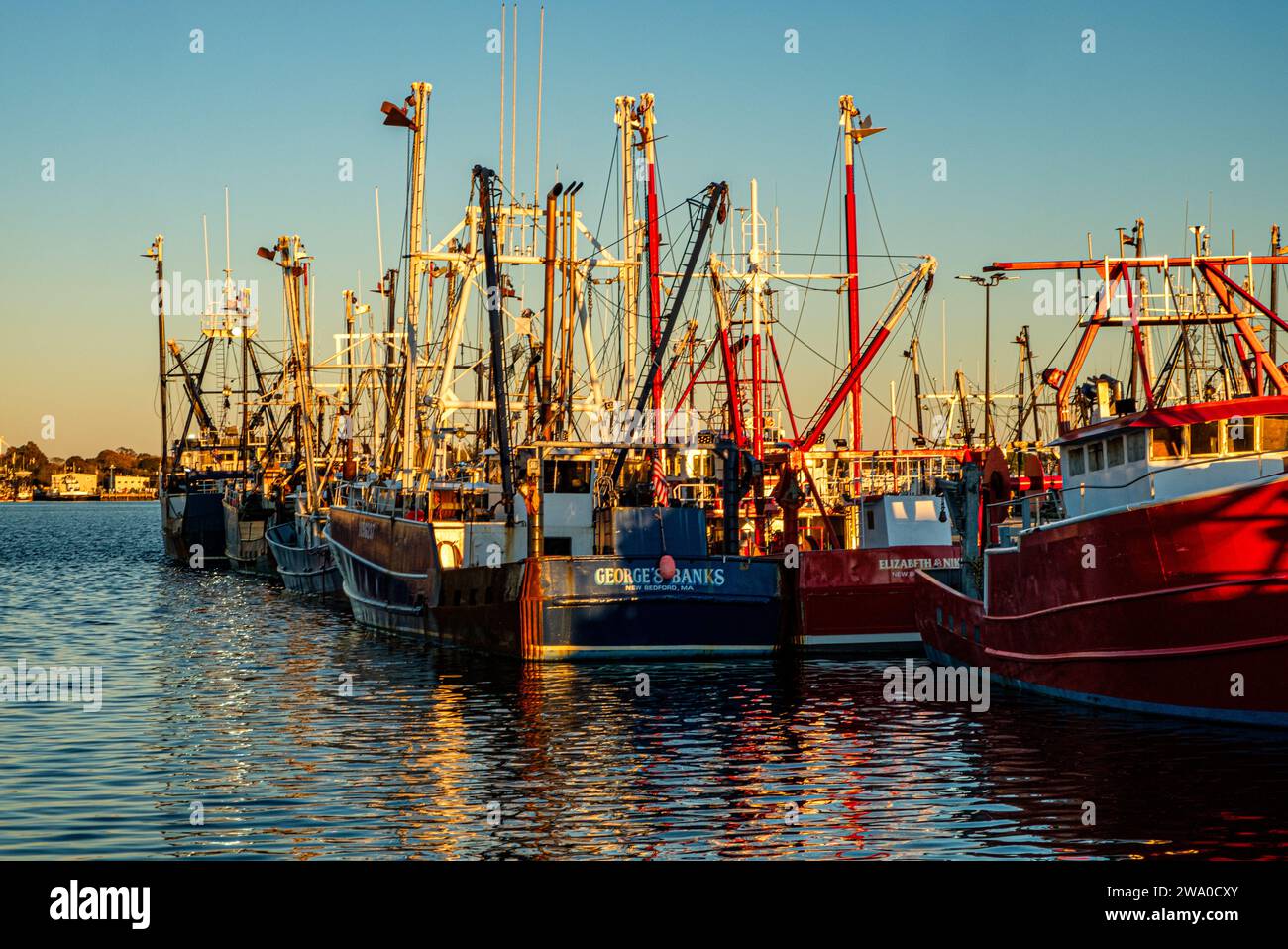 Commercial Fishing Boats, Port of New Bedford, Acushnet River, New ...