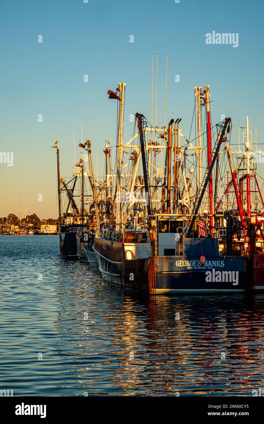 Commercial Fishing Boats, Port of New Bedford, Acushnet River, New ...