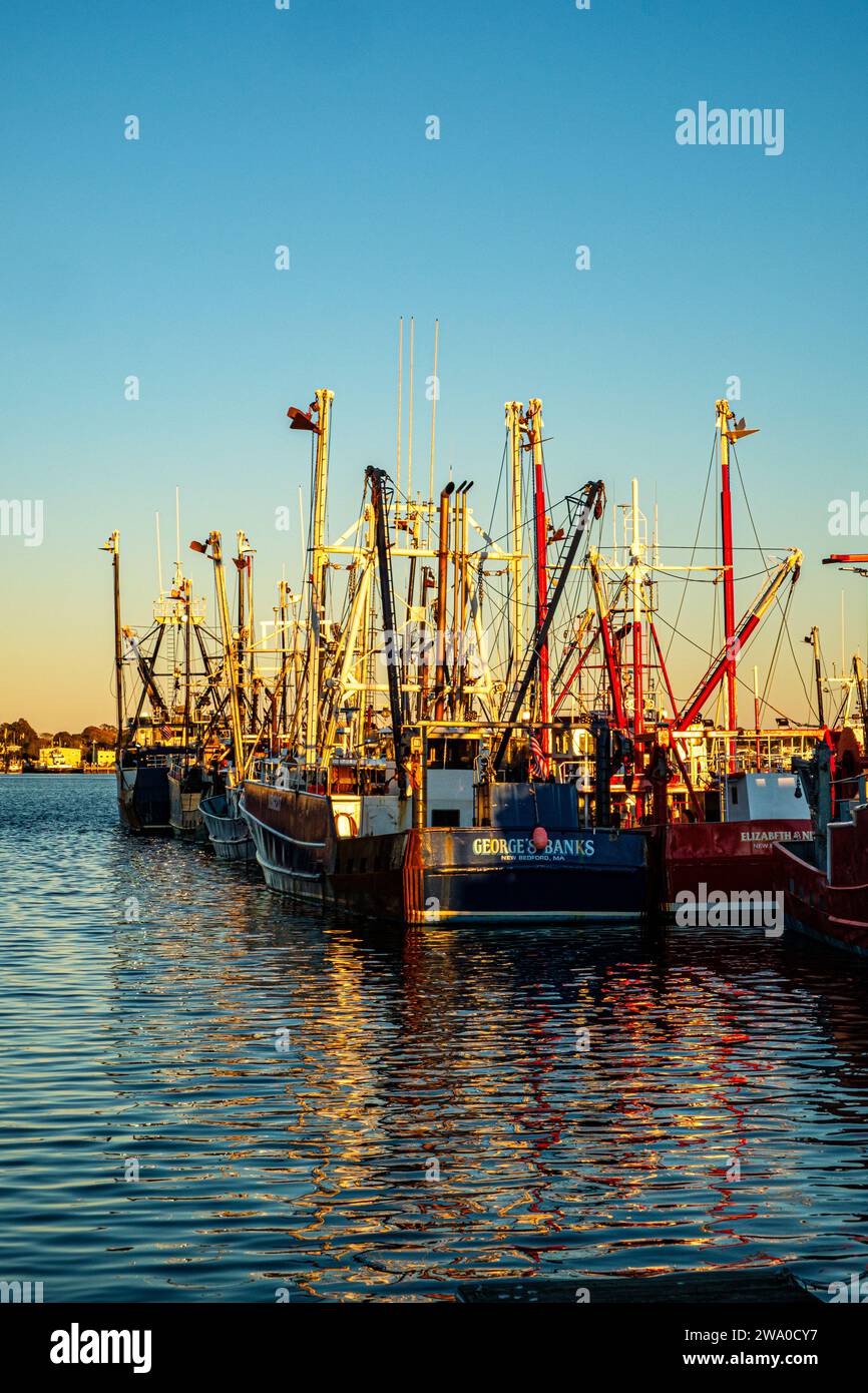 Commercial Fishing Boats, Port of New Bedford, Acushnet River, New ...