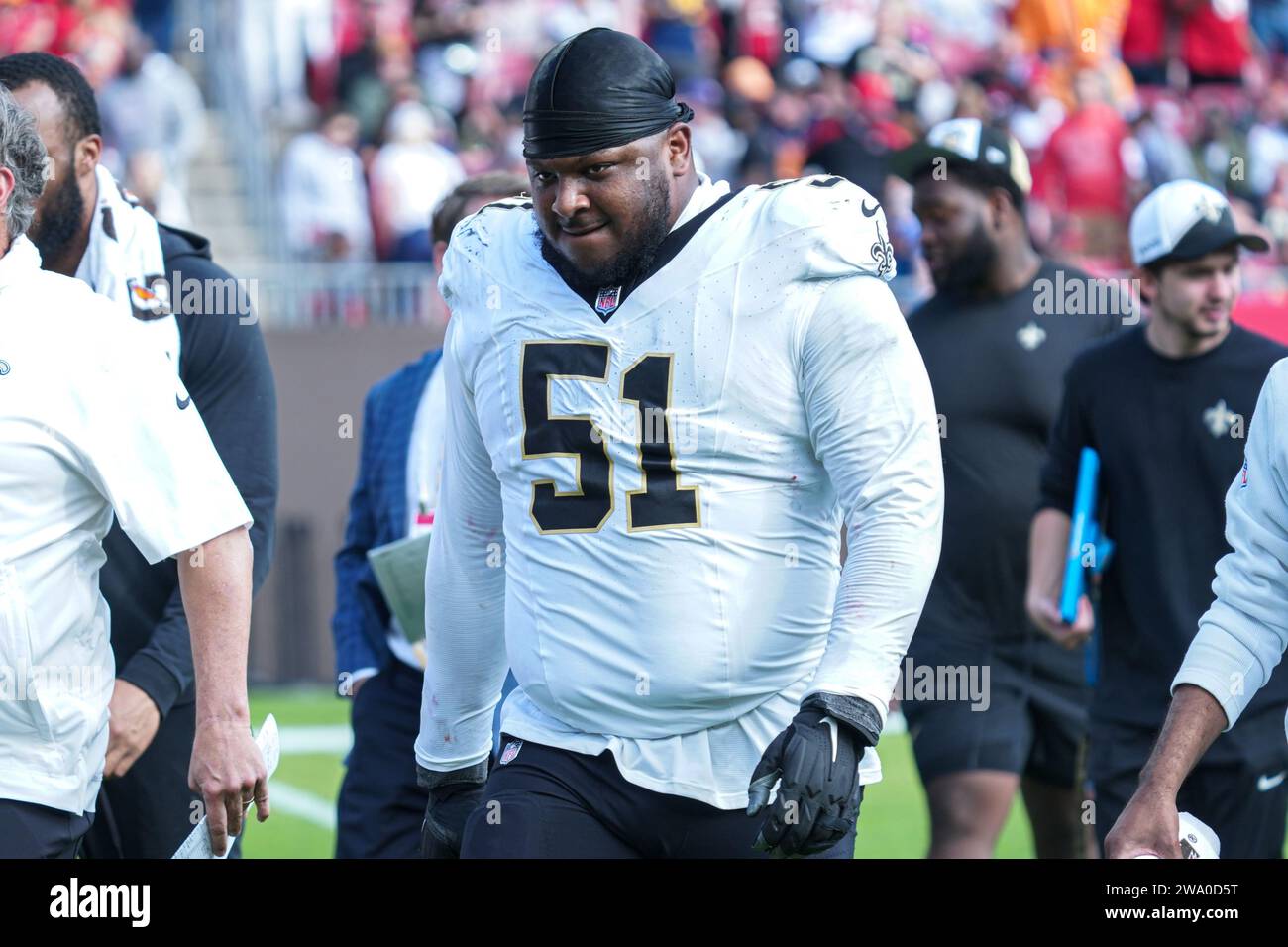 Tampa Bay, Florida, USA, December 31, 2023, New Orleans Saints player ...