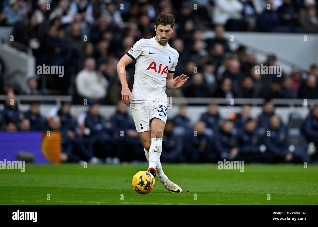 London, UK. 31st Dec, 2023. Ben Davies (Tottenham) during the Tottenham ...