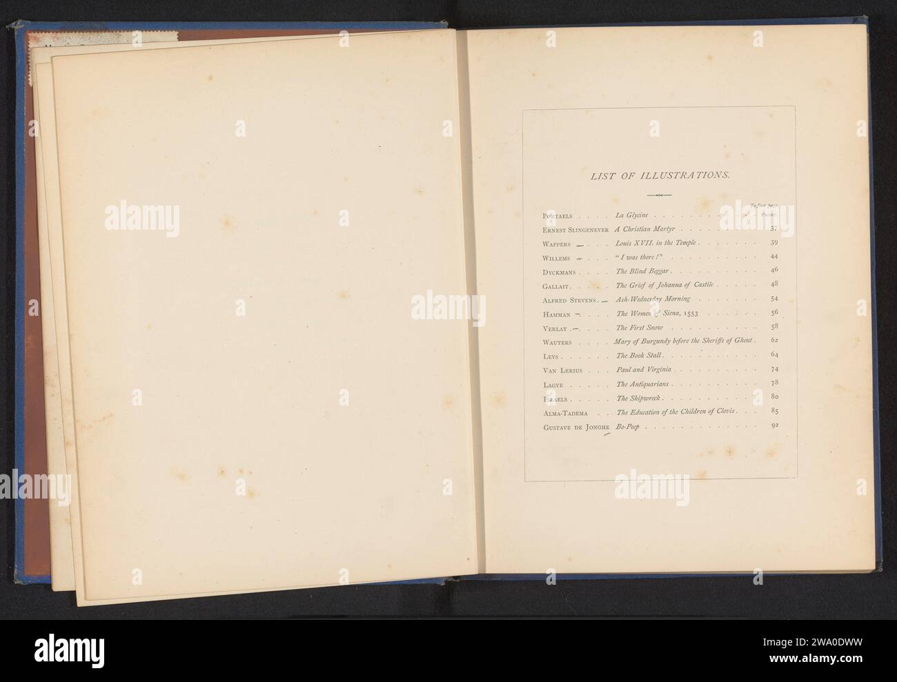 Gems of modern Belgian art, William Bell Scott, 1872 book linen ...