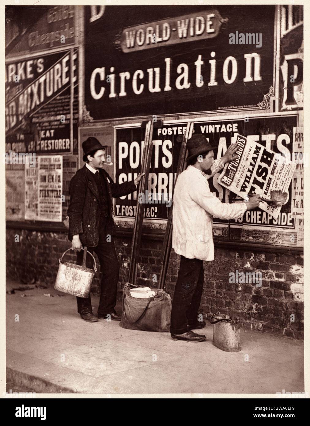 Advertising poster 1800s hi-res stock photography and images - Alamy