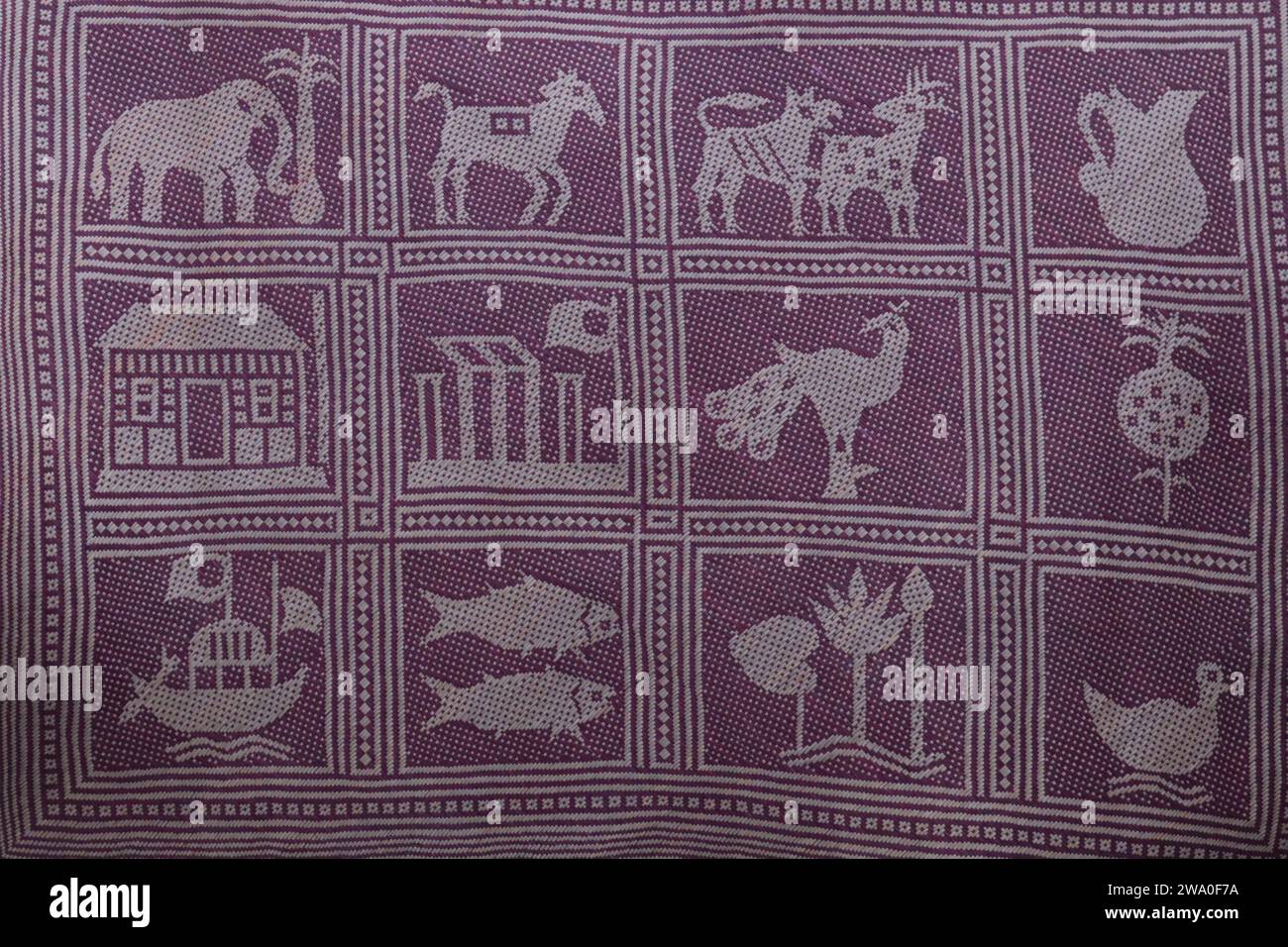 Dhaka, Bangladesh. 1st Jan, 2024. Shitol Pati (a kind of mat) displayed ...