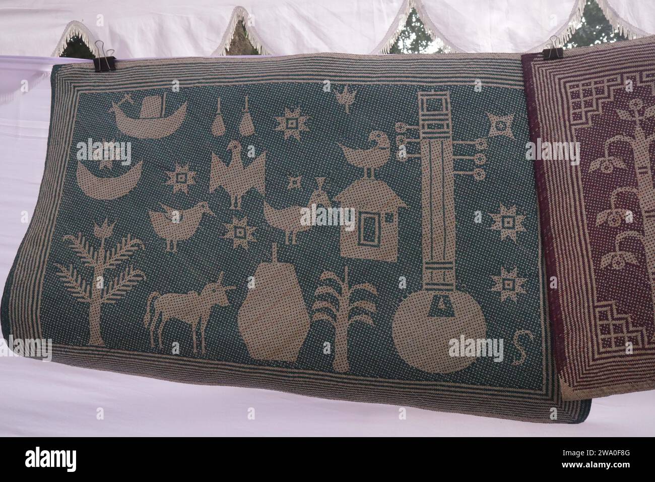 Dhaka, Bangladesh. 1st Jan, 2024. Shitol Pati (a kind of mat) displayed ...