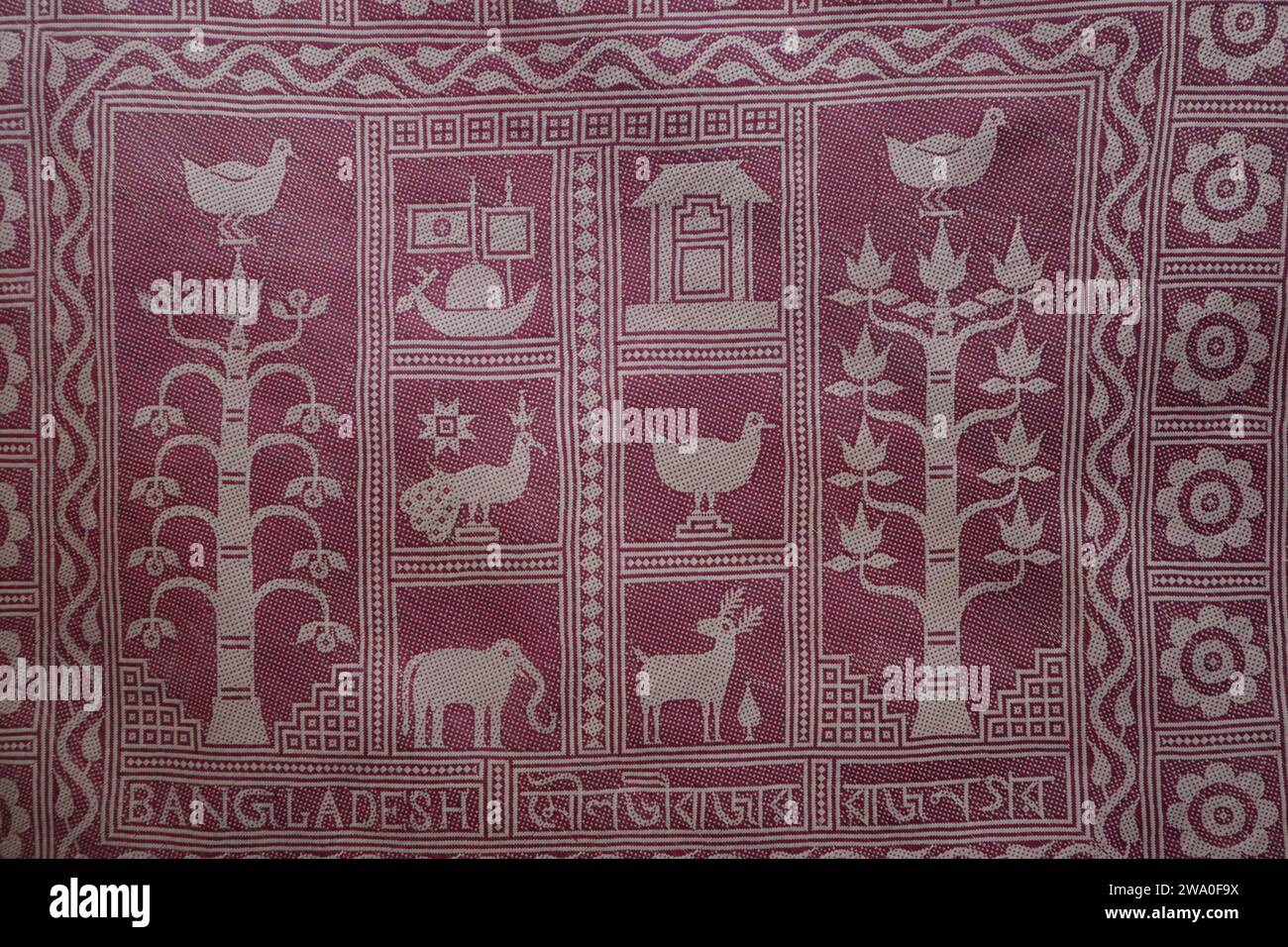 Dhaka, Bangladesh. 1st Jan, 2024. Shitol Pati (a kind of mat) displayed ...