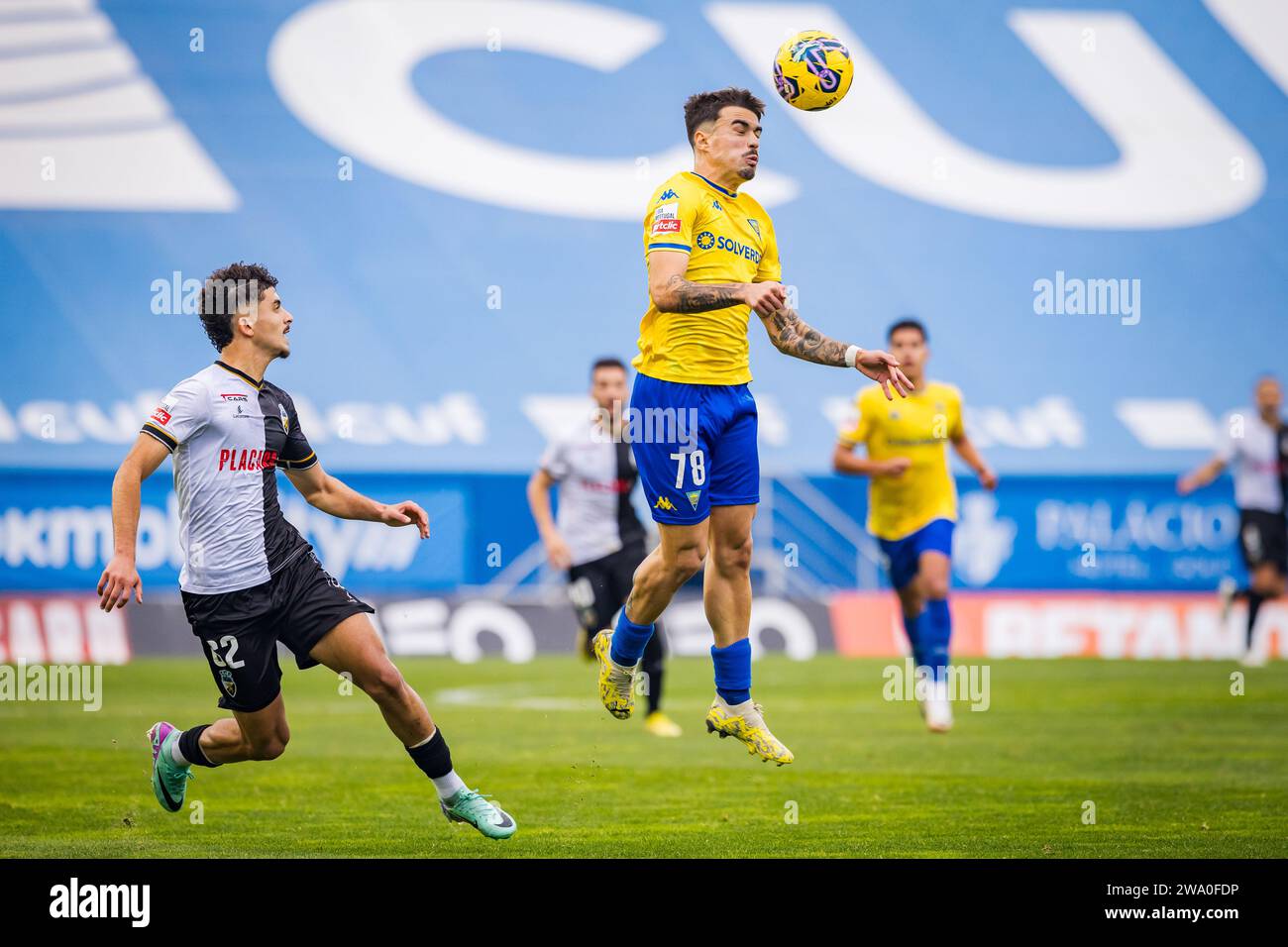 Tiago Araujo of Estoril Praia seen in action during the Liga Portugal ...