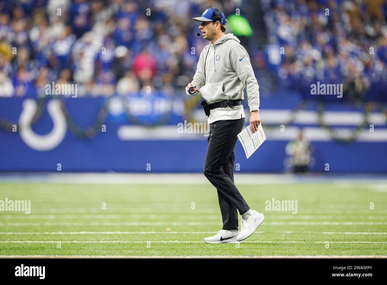 Indianapolis, Indiana, USA. 31st Dec, 2023. Indianapolis Colts head ...