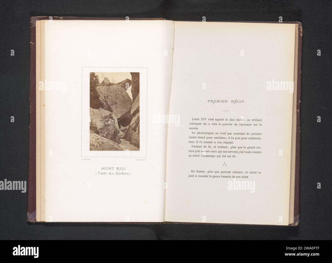 View of rock formations near the Rigi, Switzerland, Louis Ghémar, c ...