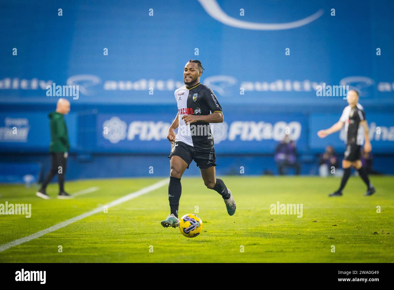Lisbon, Portugal. 30th Dec, 2023. Tales Oliveira of SC Farense seen in ...