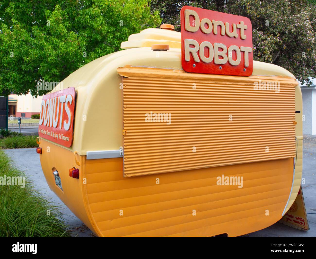 Donut Robot Caravan Stock Photo - Alamy