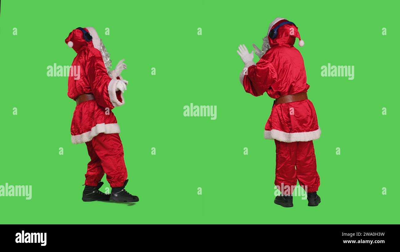Happy person using greenscreen template hi-res stock photography and ...