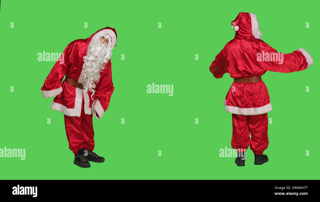 Santa claus character on greenscreen hi-res stock photography and ...