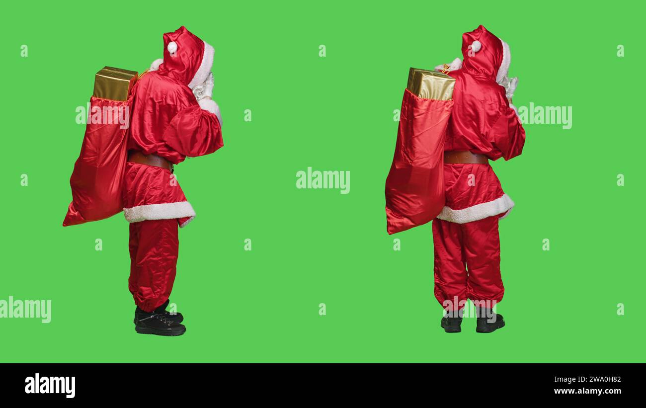 Sweet saint nick sends air kisses to spread romance and chrsitmas ...