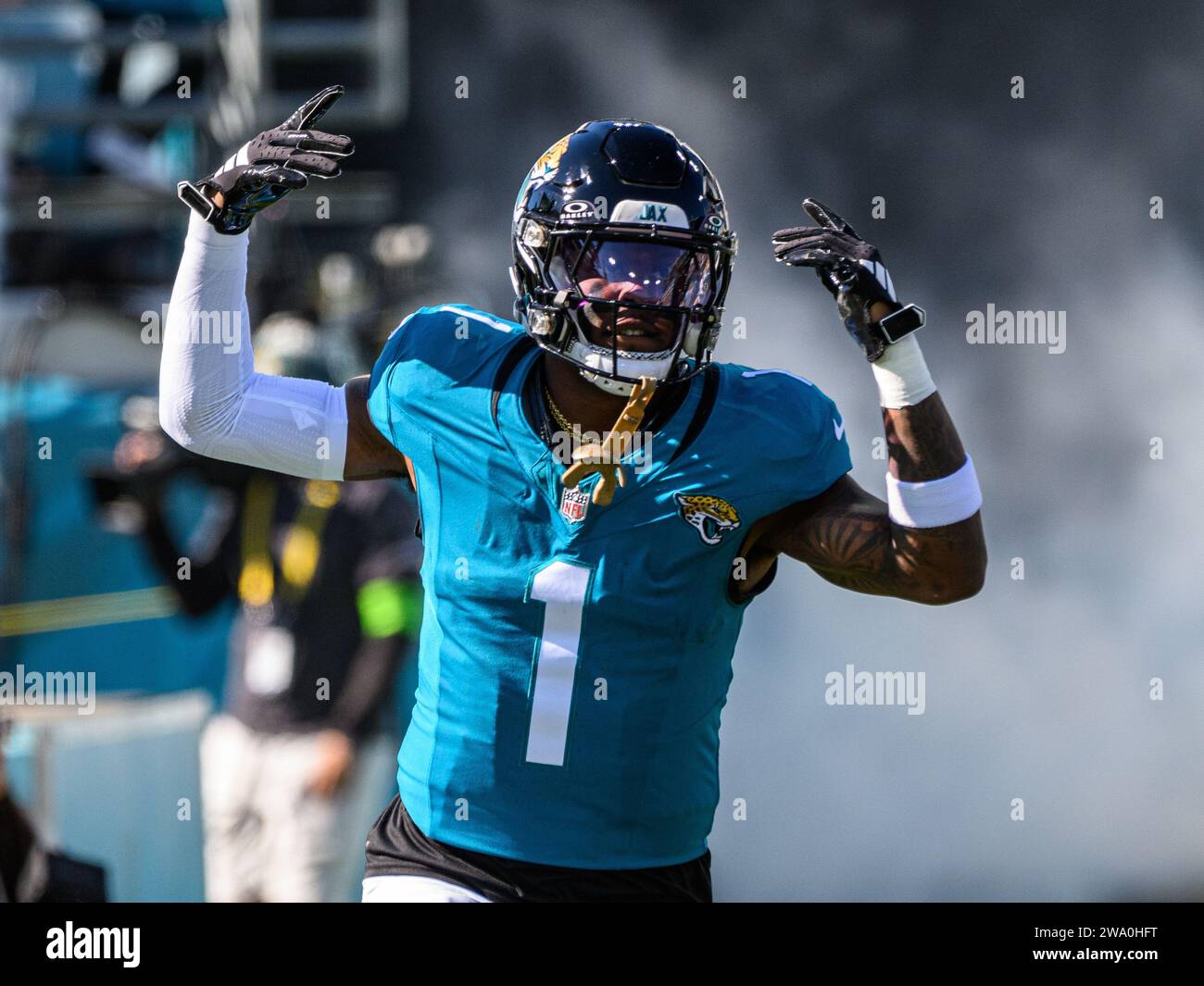 December 31, 2023: Jacksonville Jaguars running back Travis Etienne Jr ...