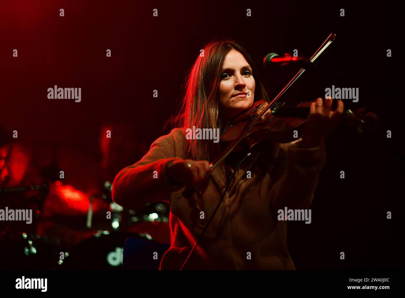 Edinburgh Scotland, UK 31 December 2023. The Hannah Fisher Ceilidh Band ...
