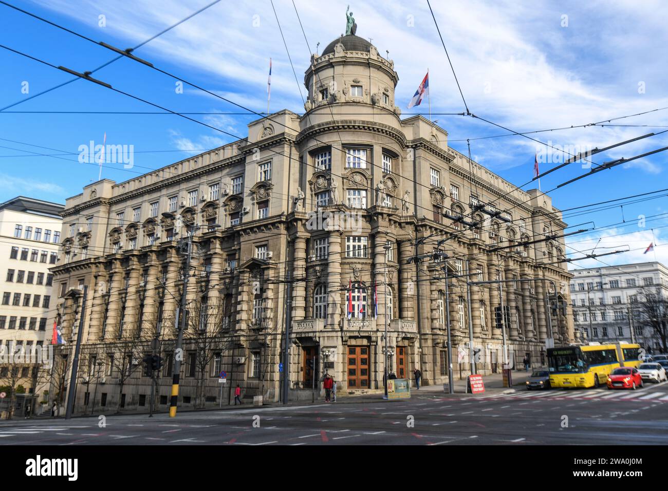 Belgrade: Government of the Republic of Serbia Stock Photo - Alamy