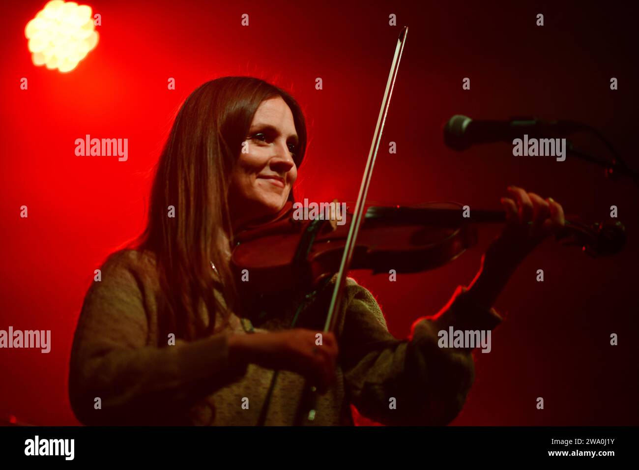 Edinburgh Scotland, UK 31 December 2023. The Hannah Fisher Ceilidh Band ...