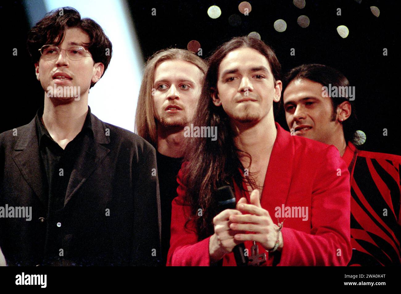 Sanremo Italy 1994-11-15 : The Bluvertigo,Italian Band, Morgan, Sergio ...