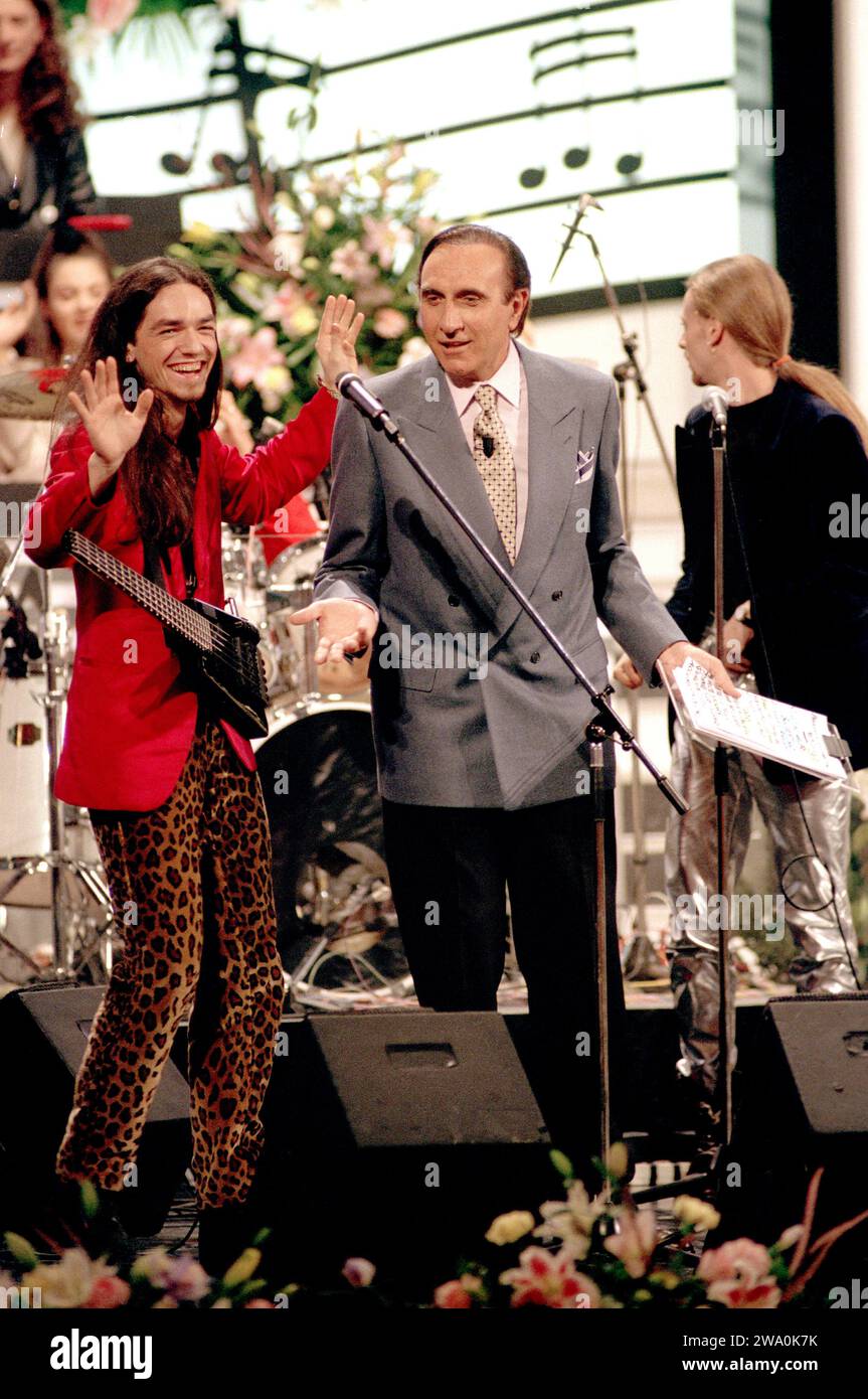 Sanremo Italy 1994-11-15 : Pippo Baudo presenter of the festival and ...