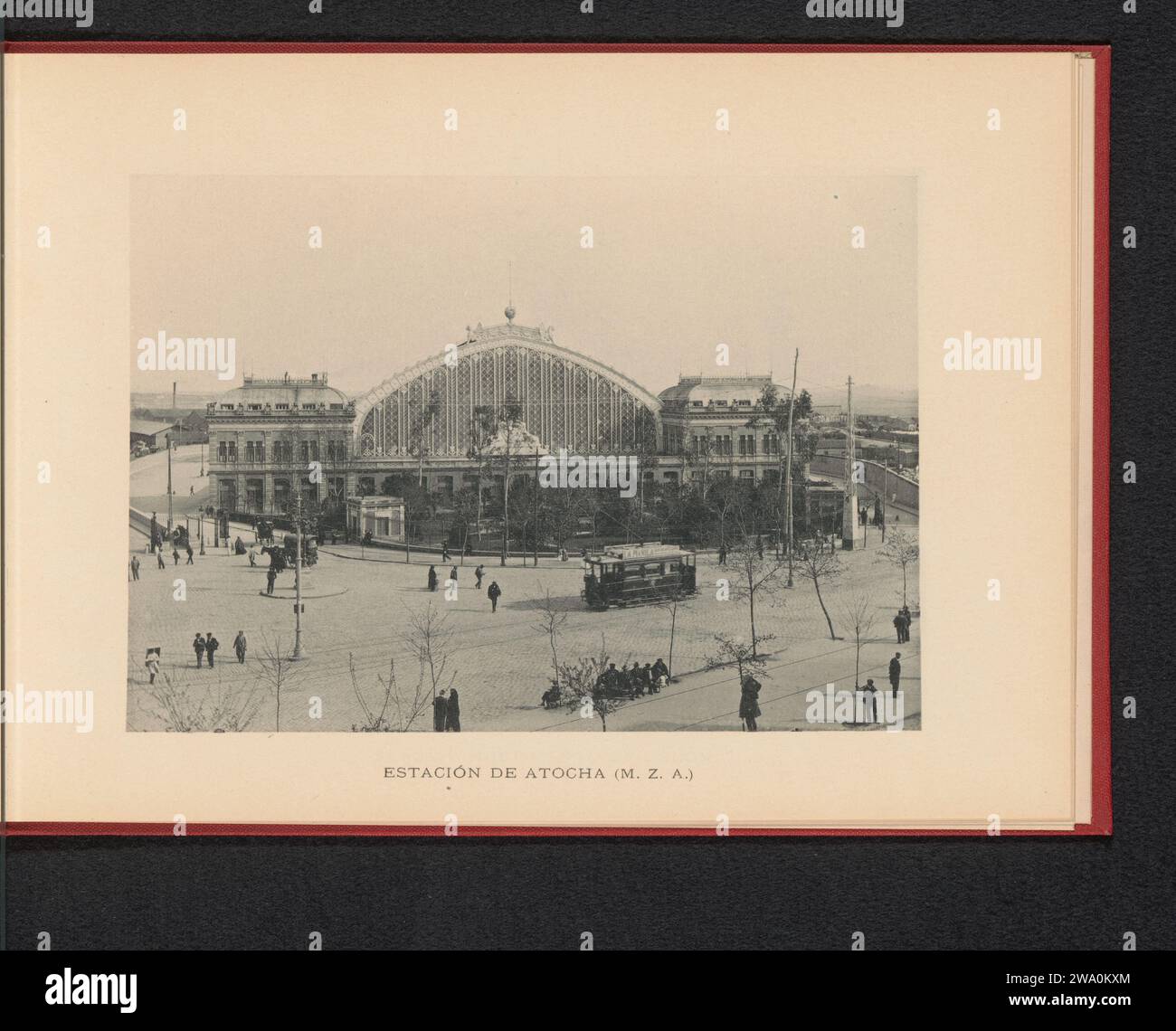 View of the station Atocha in Madrid, Hauser y Genet, c. 1888 - c. 1898 ...