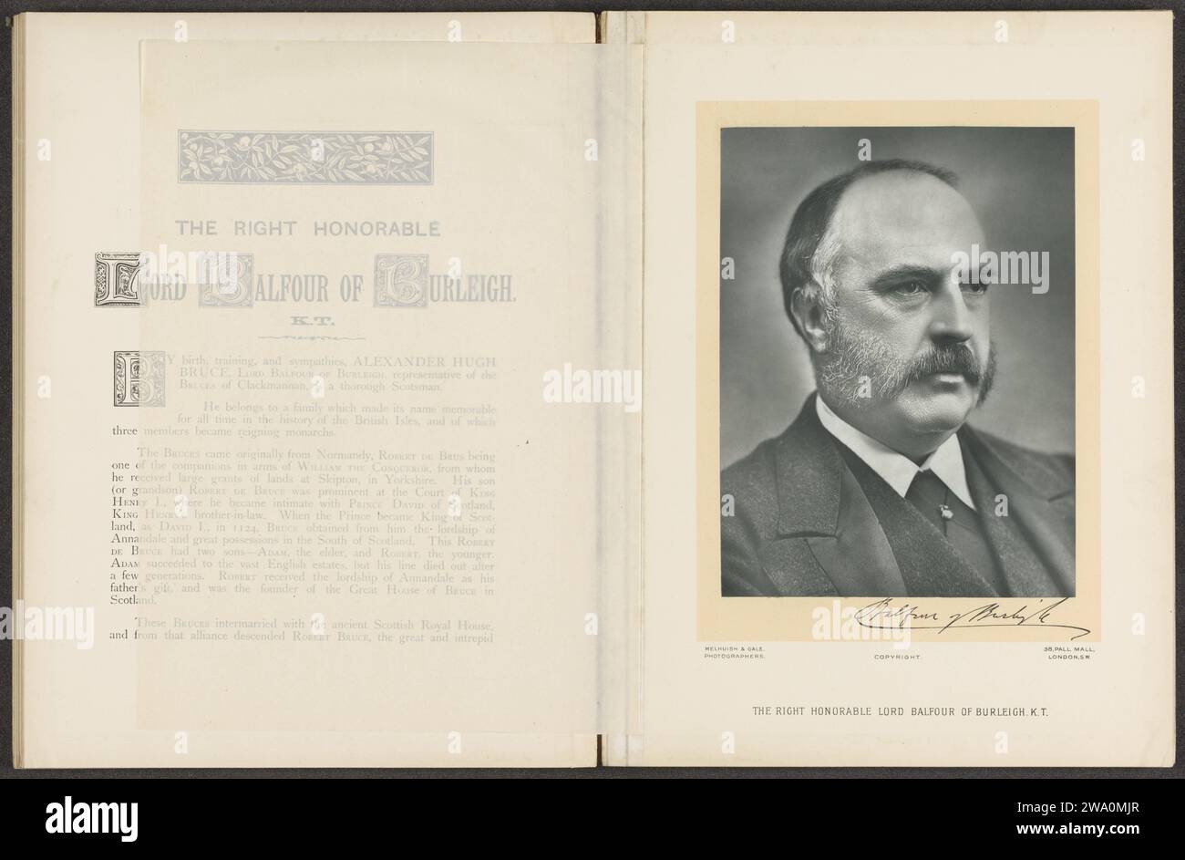 The right honorable lord Balfour of Burleigh K.T., Melhuish & Gale, c ...
