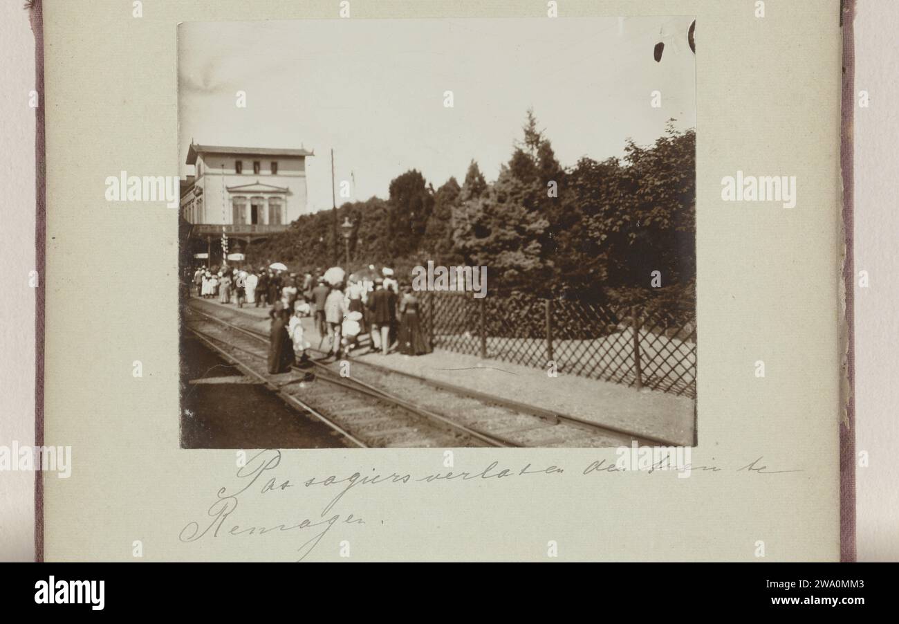 Passengers at Remagen station, c. 1895 - c. 1905 photograph This photo ...