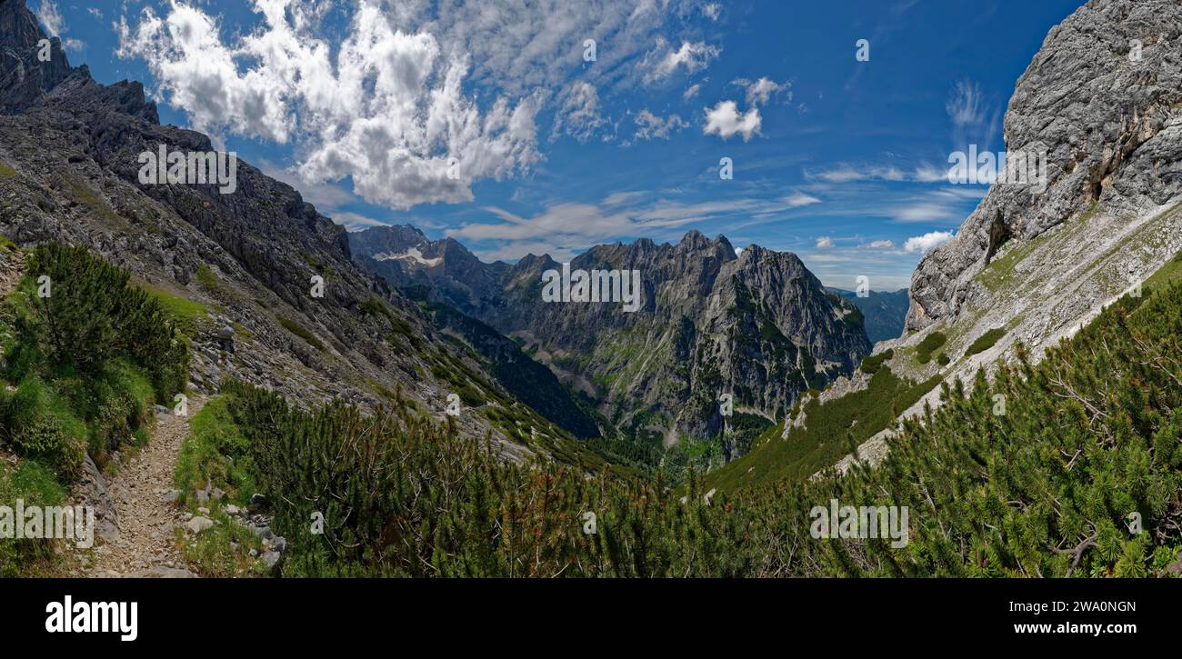 Narrow mountain path winds hi-res stock photography and images - Alamy