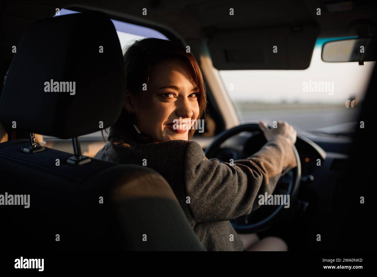 Female taxi driver hi-res stock photography and images - Alamy