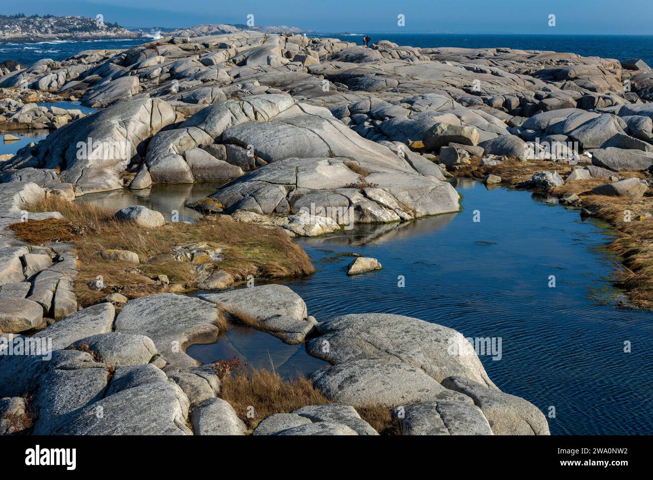 Peggys Cove Rock- Coast Canada Stock Photo - Alamy