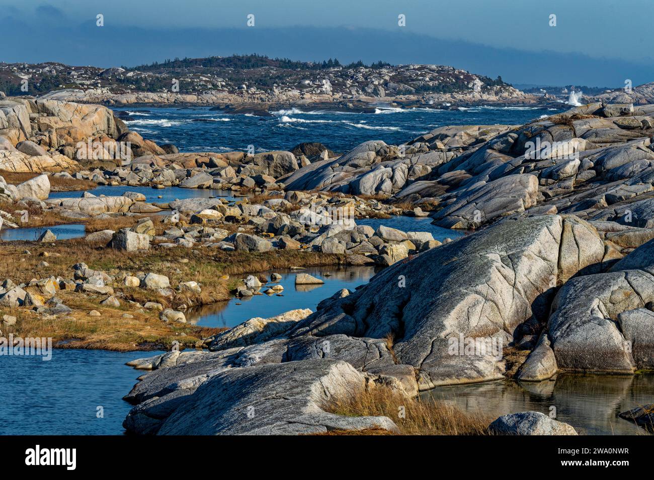 Peggys Cove Rock- Coast Canada Stock Photo - Alamy