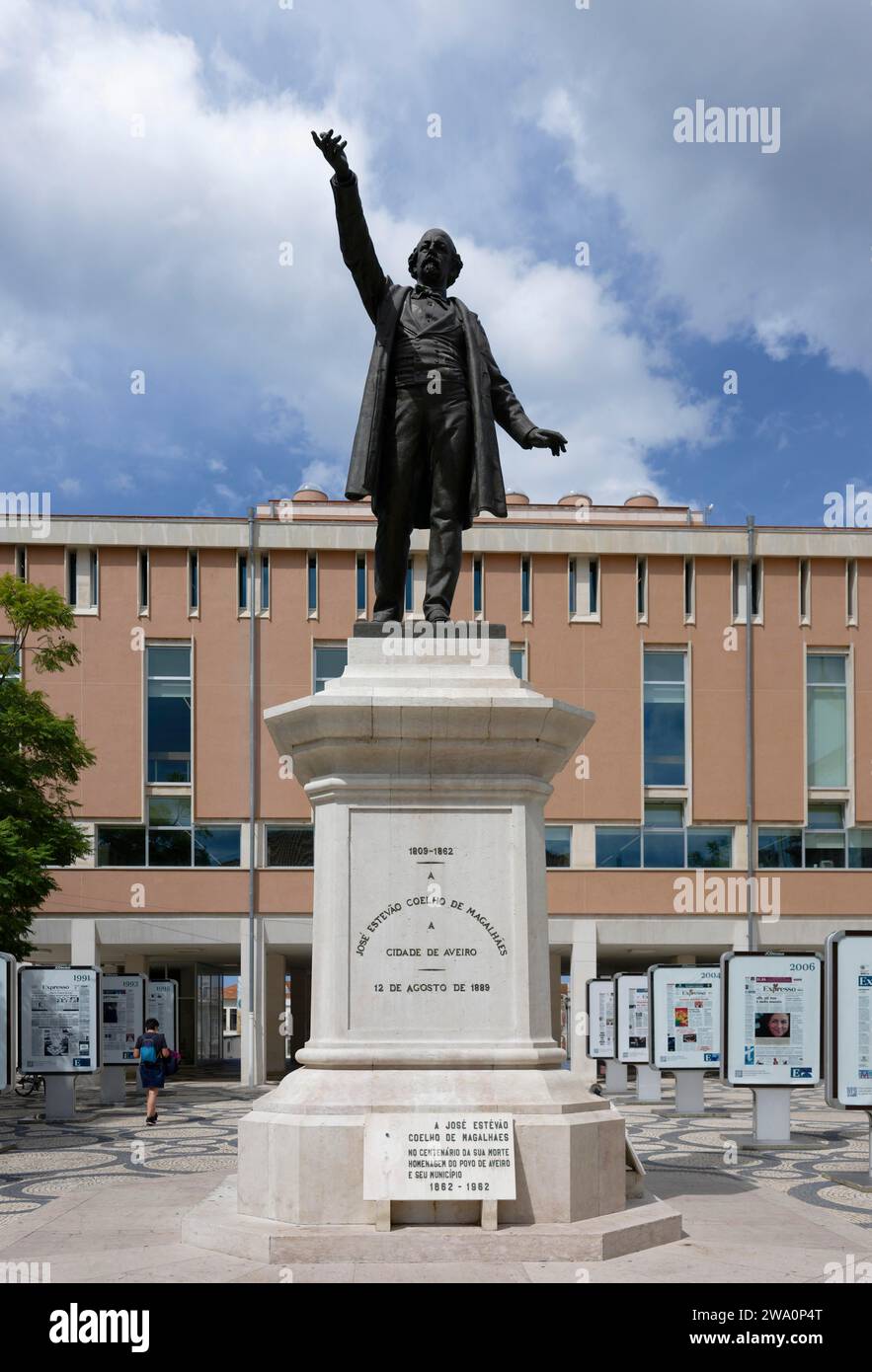 Jose Estevao Coelho de Magalhaes Monument, Praca da Republica, Aveiro ...