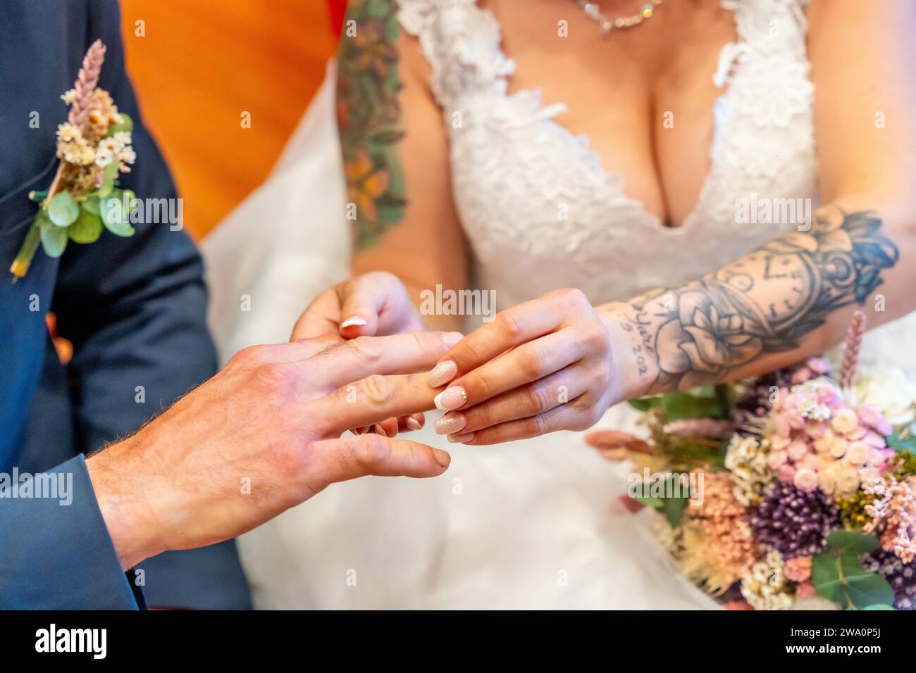 Putting on a ring hi-res stock photography and images - Alamy