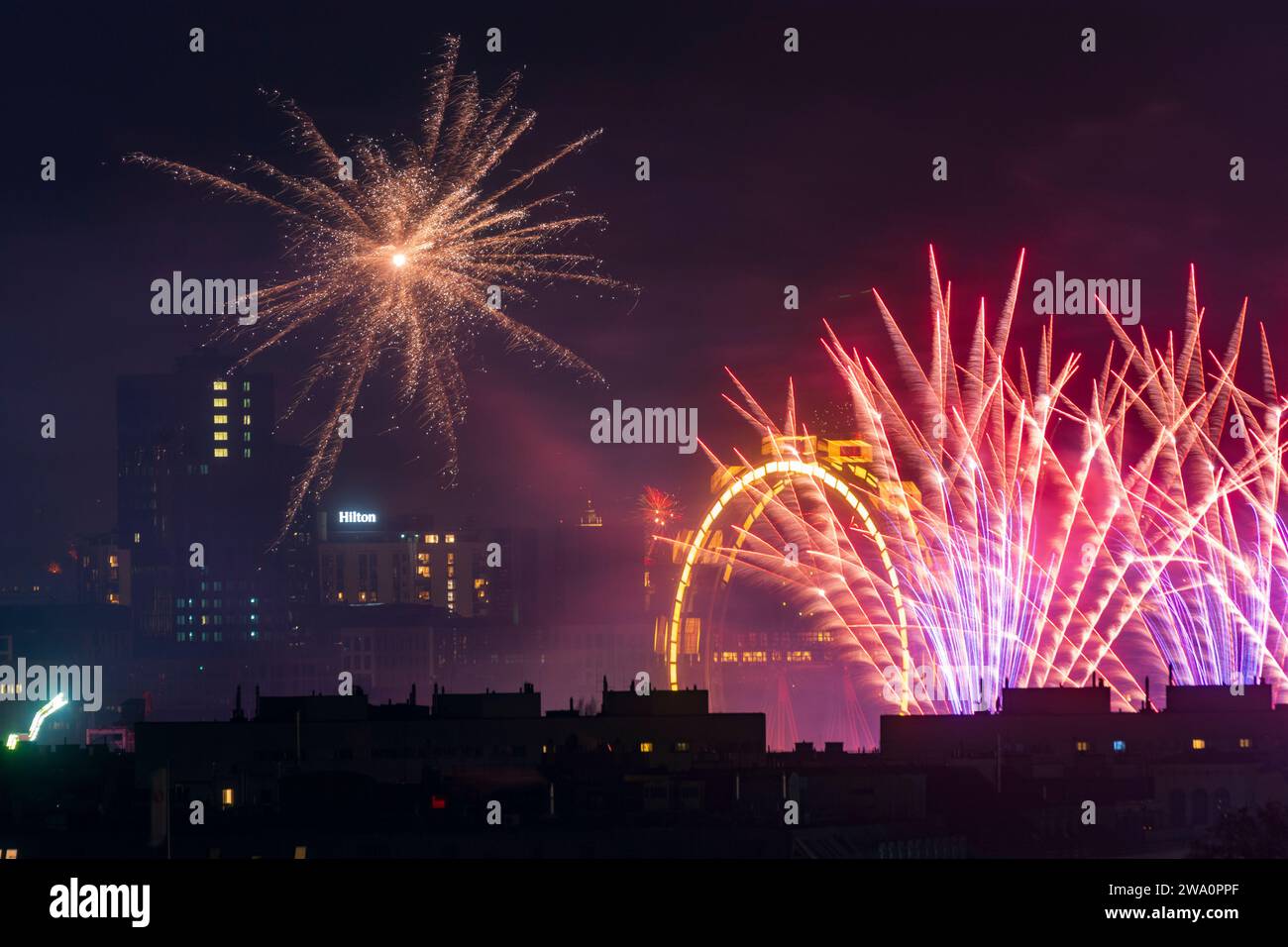 Overview fireworks hi-res stock photography and images - Alamy